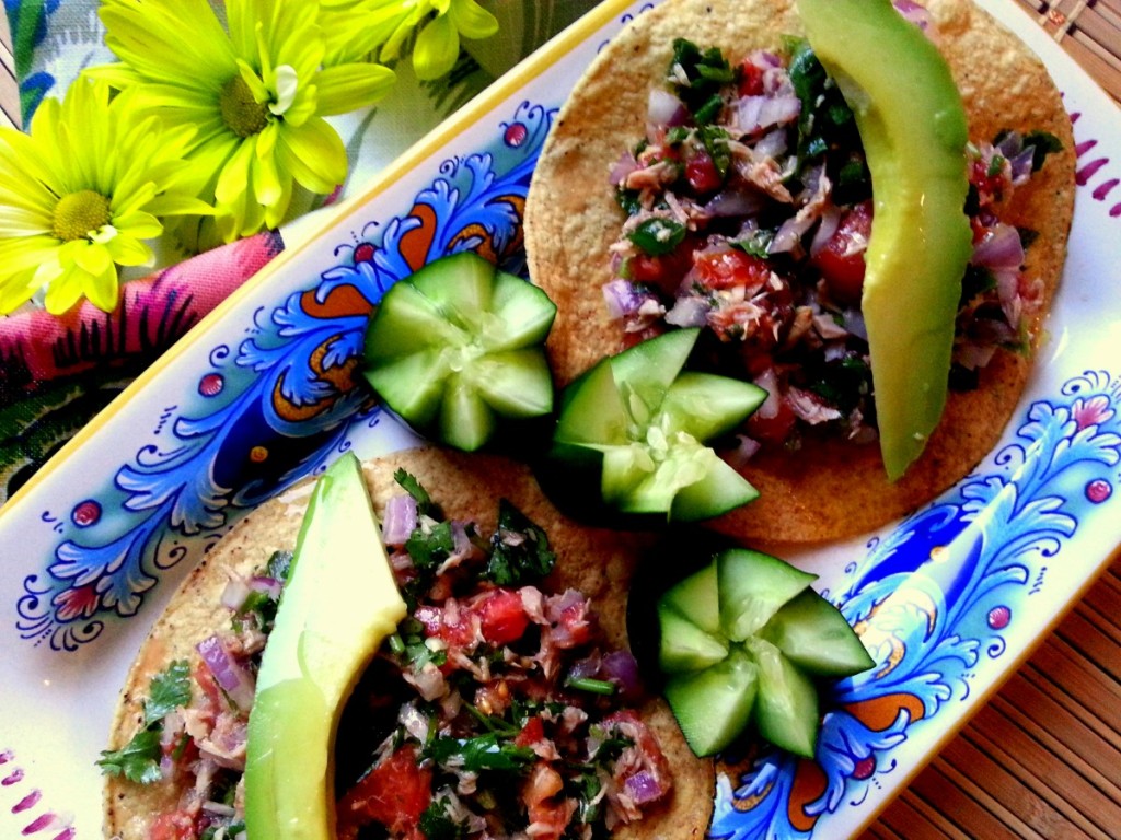 Skipjack Tuna Tostadas - Adriana's Best Recipes