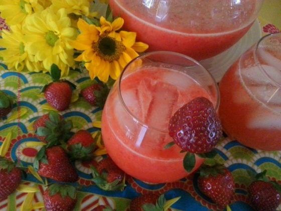 Strawberry Lemonade Agua Fresca - Adriana's Best Recipes