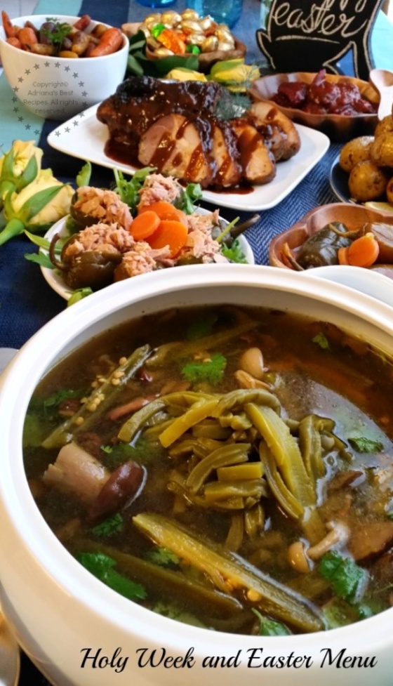 Holy Week and Easter Menu