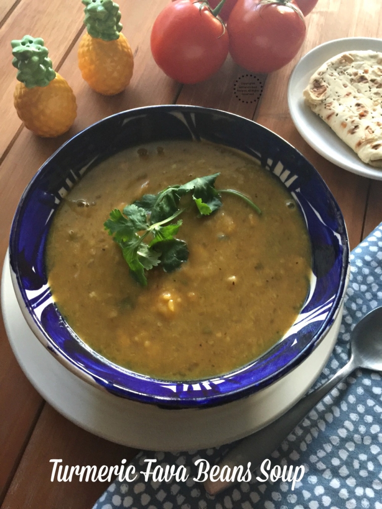 Turmeric Fava Beans Soup - Adriana's Best Recipes