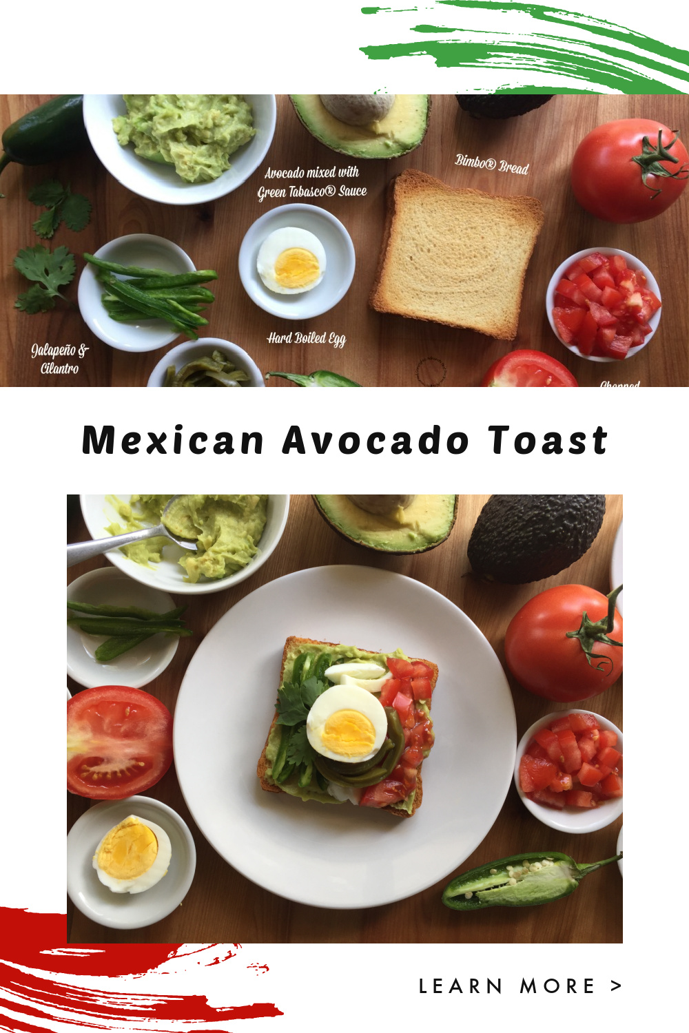 Mexican Avocado Toast for Hispanic Heritage - Adriana's Best Recipes