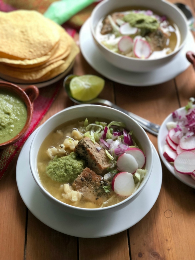 Instant Pot Green Pork Pozole Feast Adrianas Best Recipes