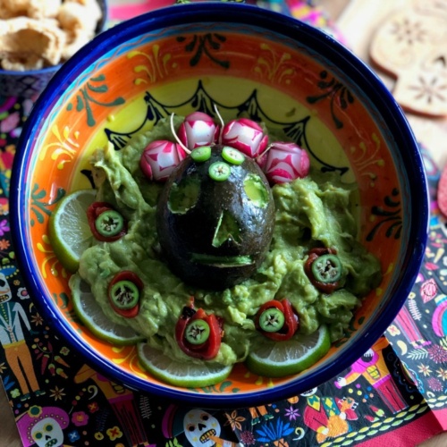 Skull Guacamole for Day of the Dead - Adriana's Best Recipes