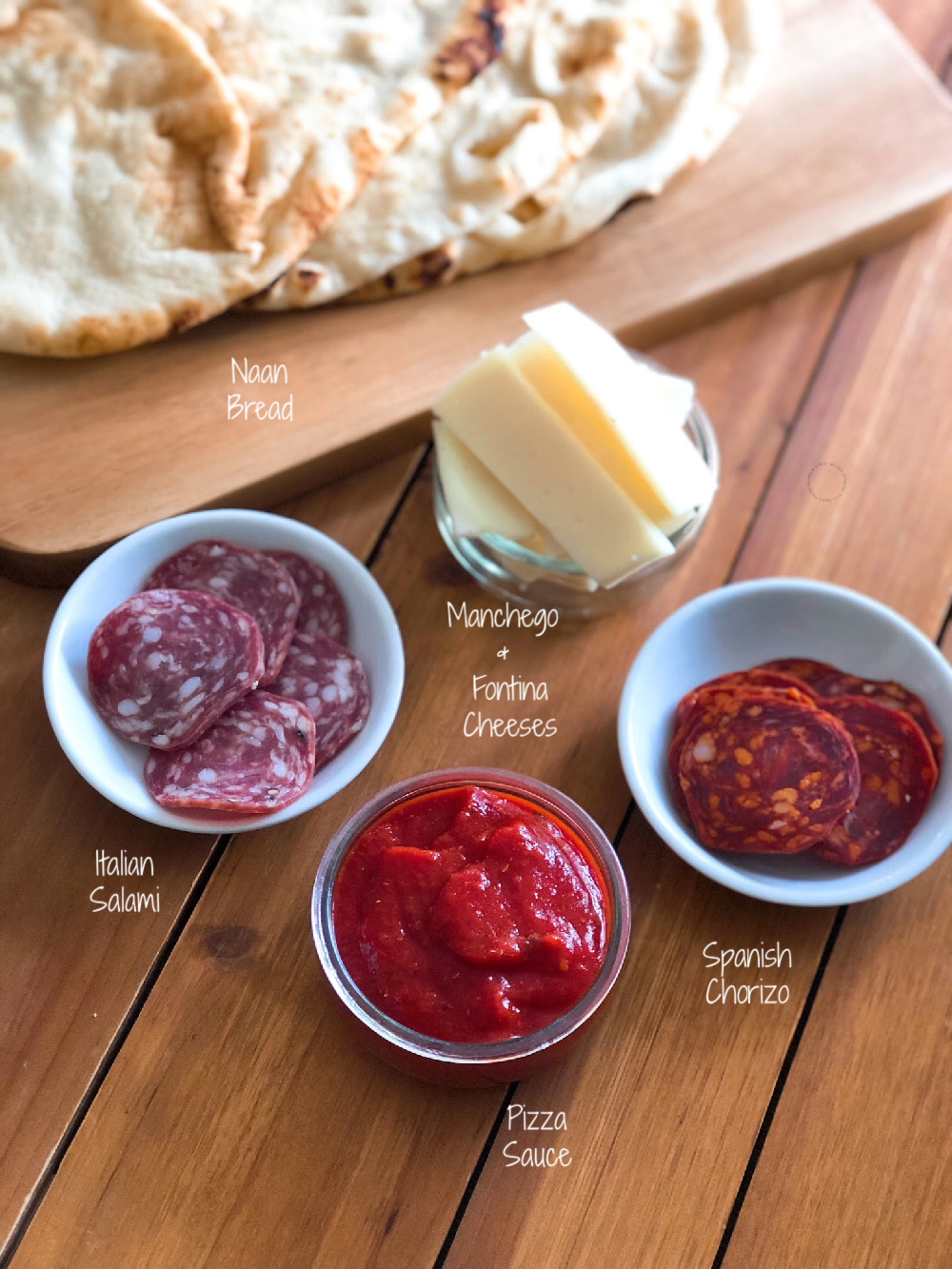 European Cold Cuts Pizza Flatbreads - Adriana's Best Recipes