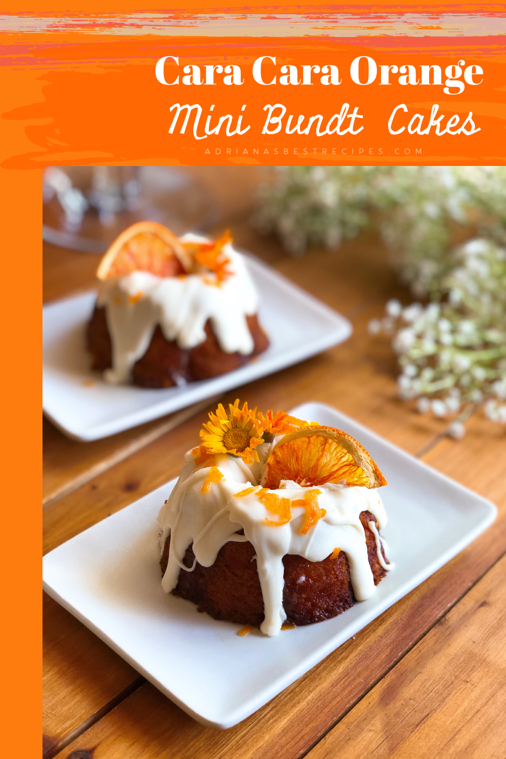 Cara Cara Orange Mini Bundt Cakes - Adriana's Best Recipes