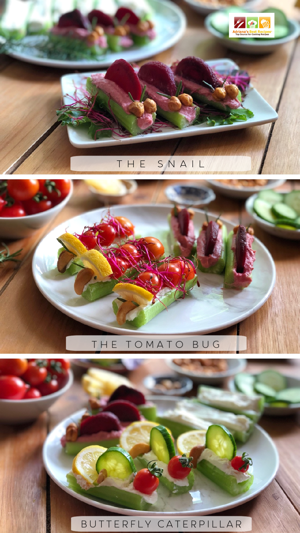 Fun Bug Snacks with Fresh Produce - Adriana's Best Recipes