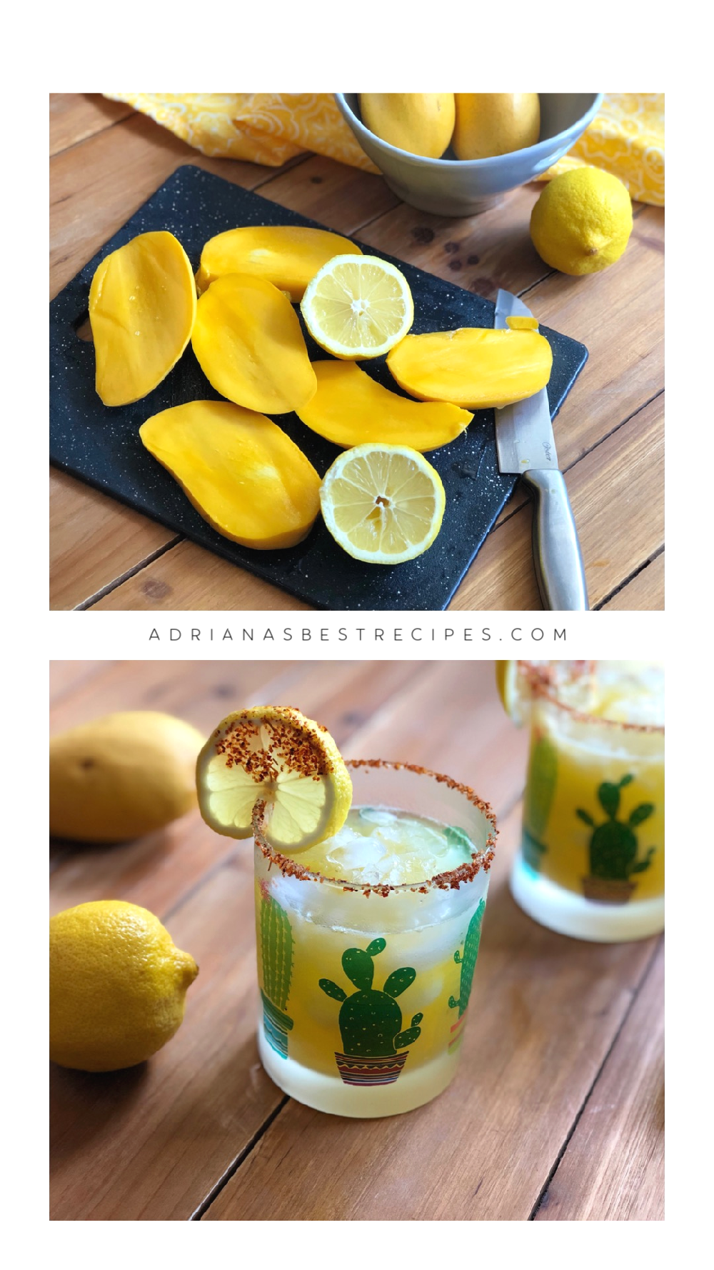 Spicy Manila Mango Mocktail - Adriana's Best Recipes