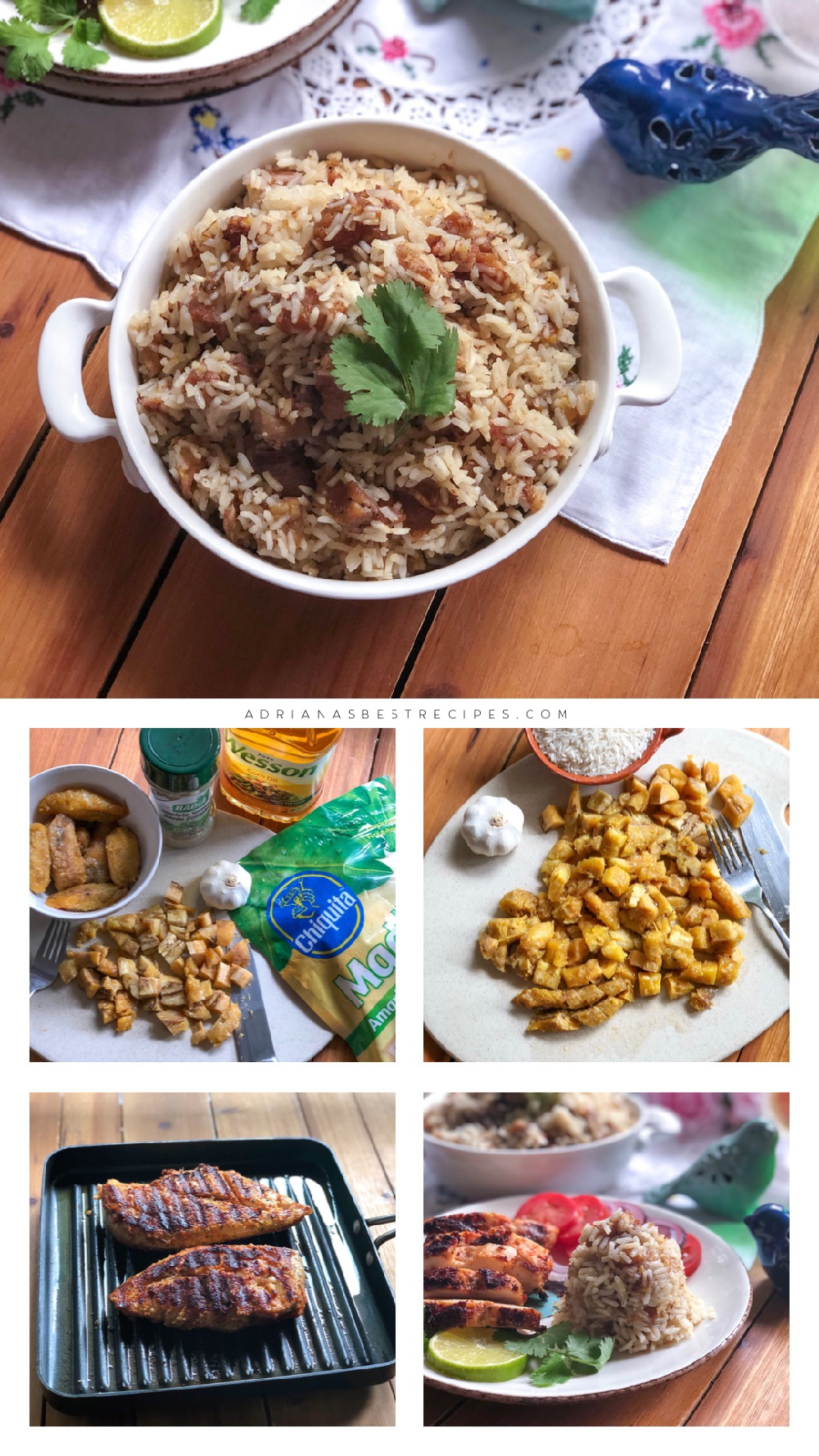 Plantain Rice Colombian Style - Adriana's Best Recipes