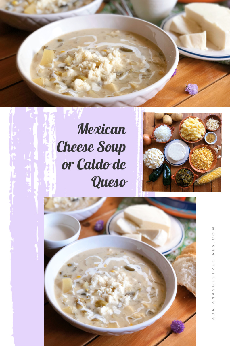 Mexican Cheese Soup or Caldo de Queso - Adriana's Best Recipes