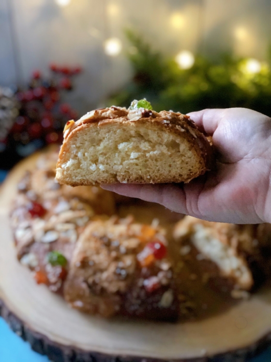 Three Kings Day Bread or Roscón de Reyes - Adriana's Best Recipes