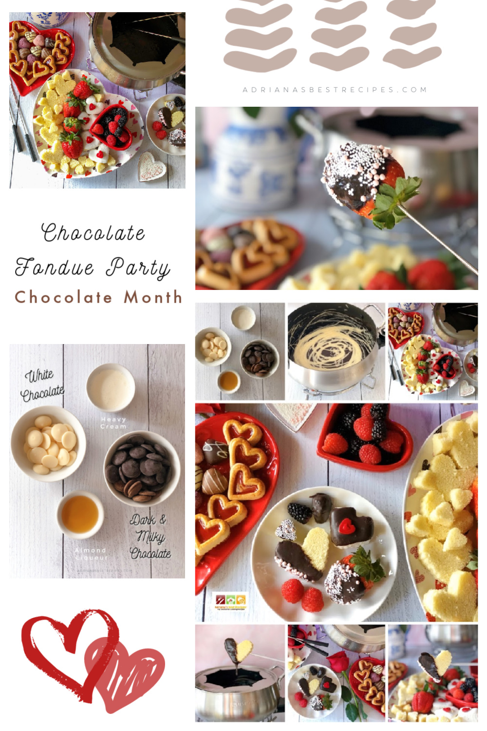 Chocolate Fondue Party for Chocolate Month - Adriana's Best Recipes