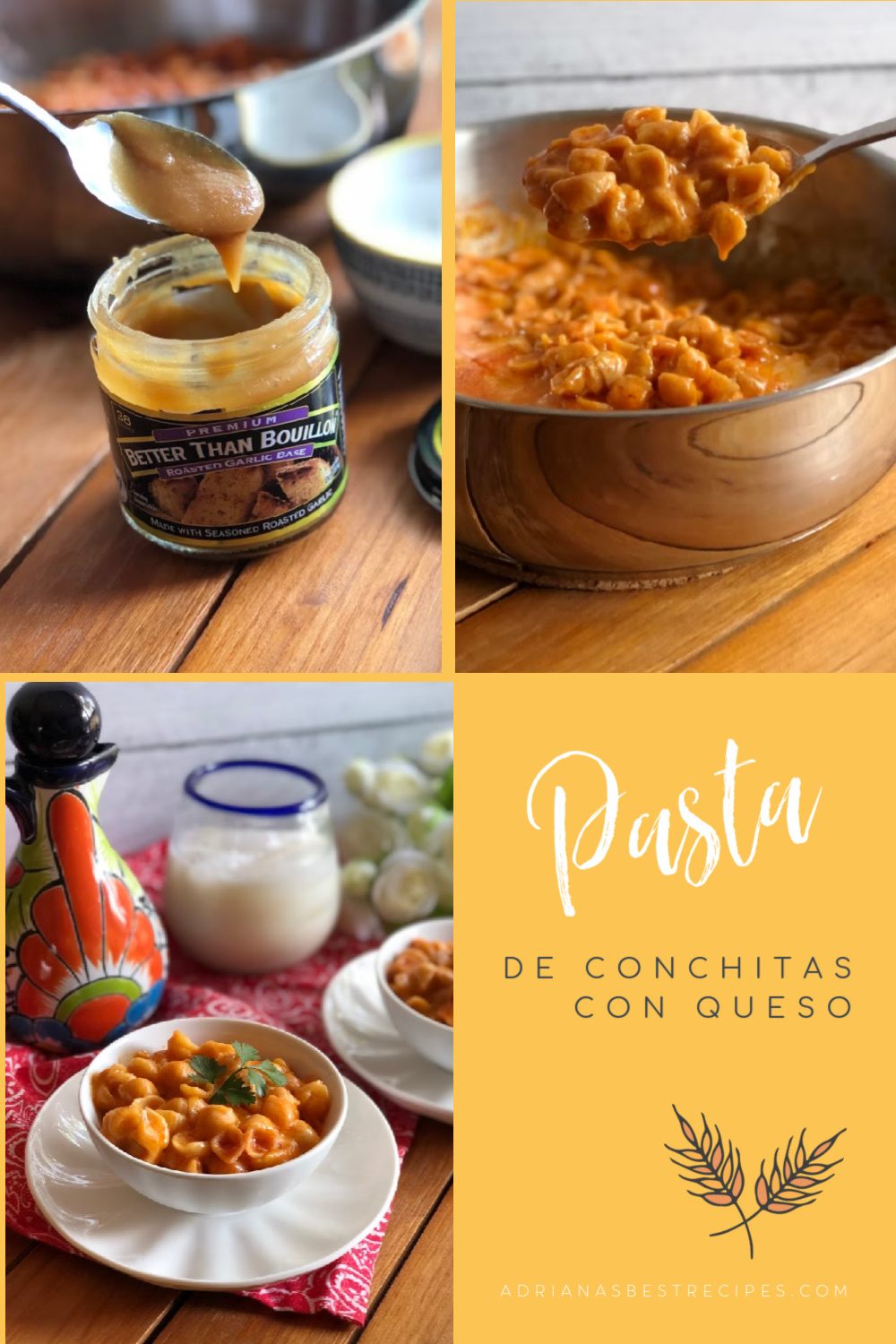 Pasta de Conchitas con Queso - Adriana's Best Recipes