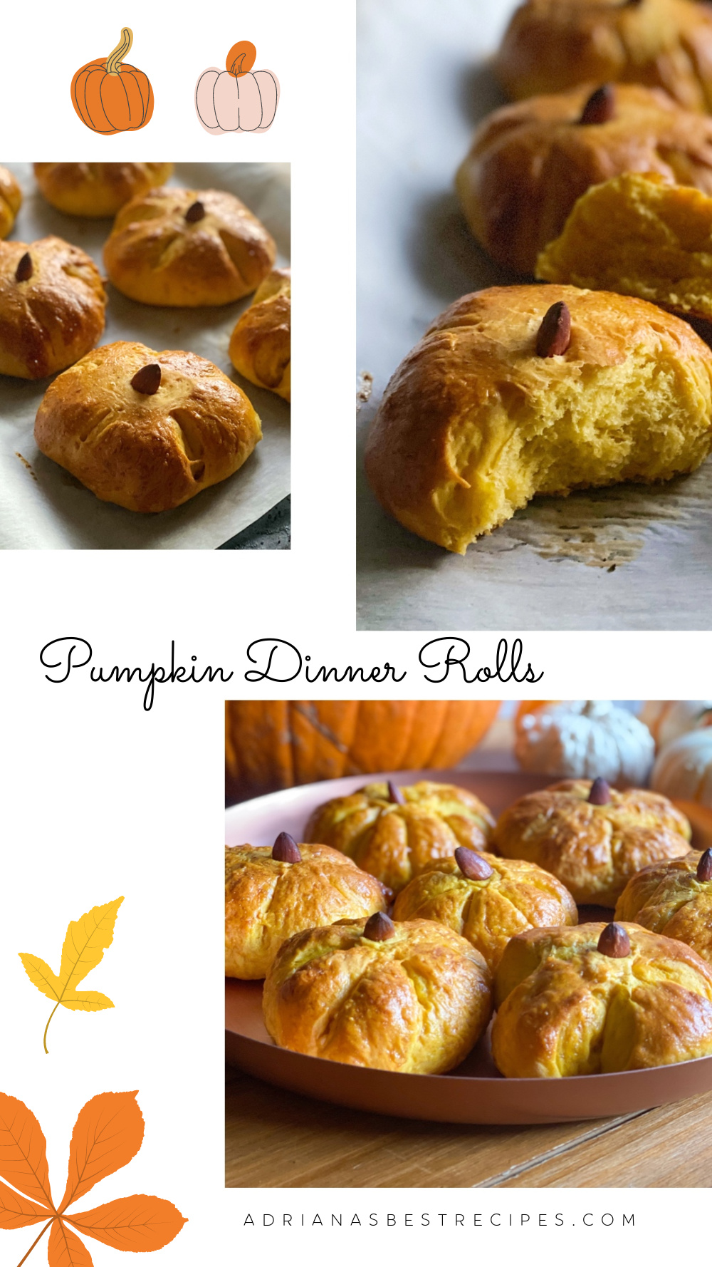 Pumpkin Dinner Rolls, An Autumn Favorite - Adriana's Best Recipes